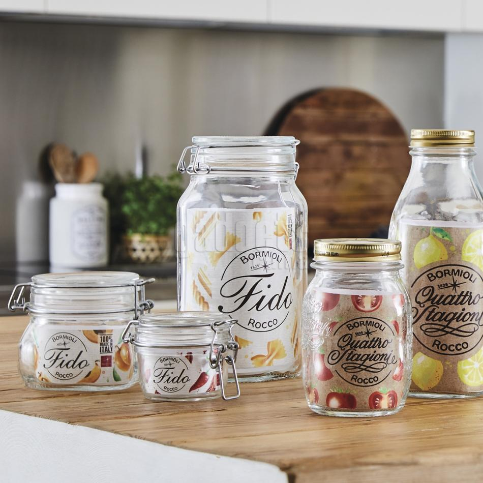 Tarro de cocina cristal con tapa clip Fido | Gadgets & Cuina