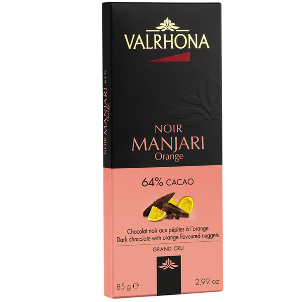 Tableta chocolate negro Valrhona Manjari 64% 85g | Gadgets & Cuina