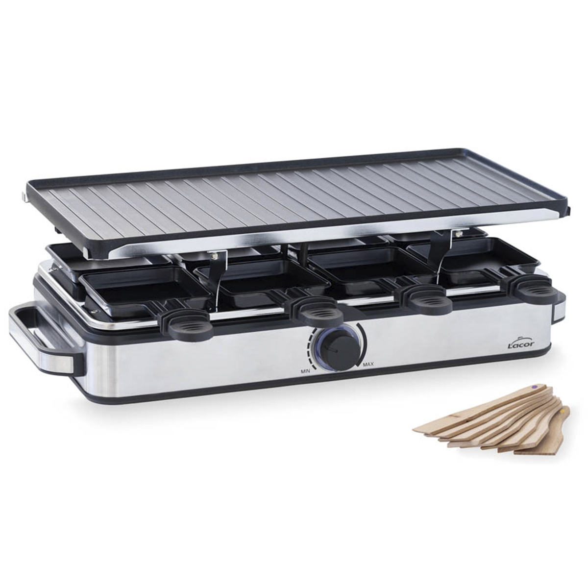 Raclette grill inox Join 8 personas | Gadgets & Cuina