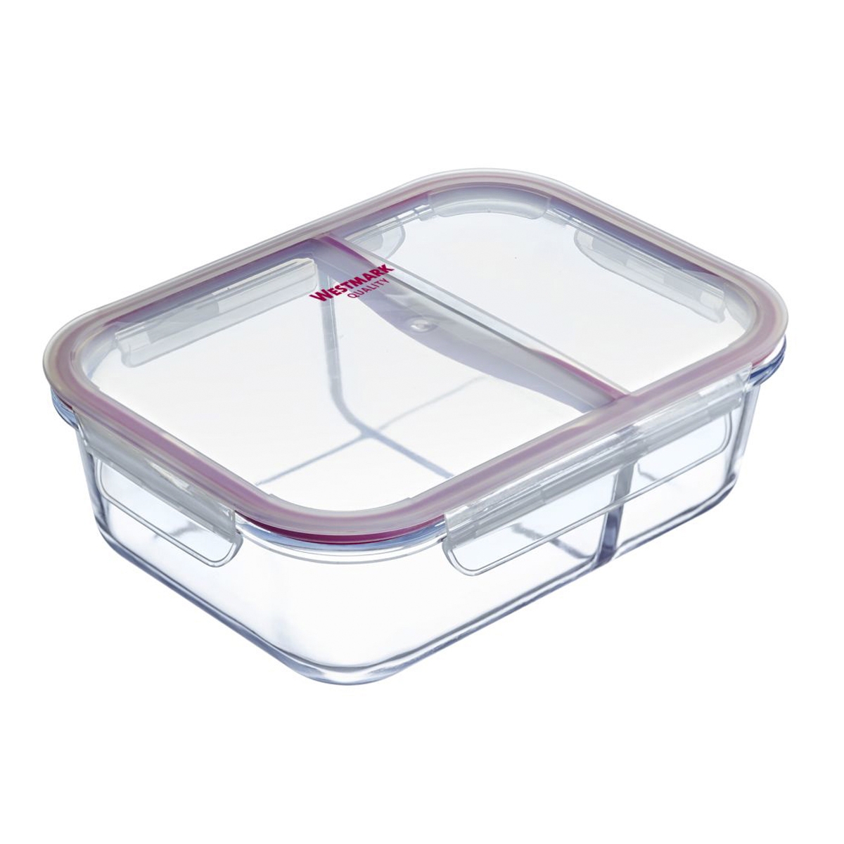 Tupper cristal 2 divisiones hasta tope | Gadgets & Cuina